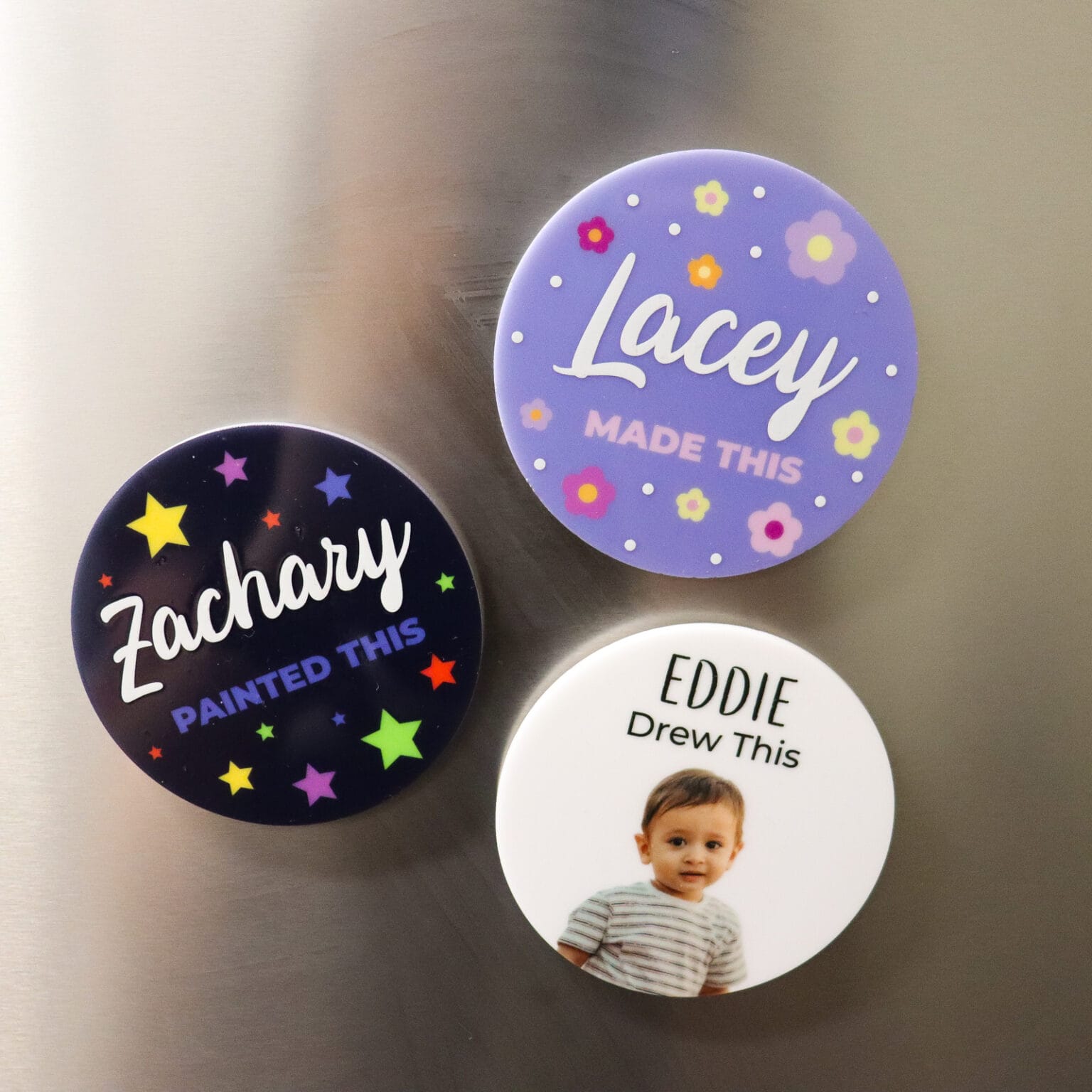Kids Artwork Fridge Magnet Set of 3 - CustomKings